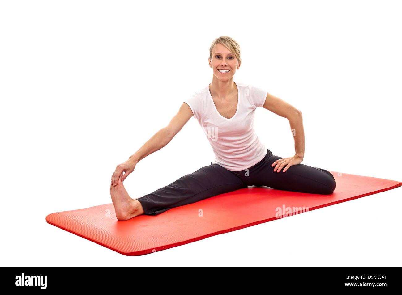 Stretch gymnastics practise hi-res stock photography and images - Alamy