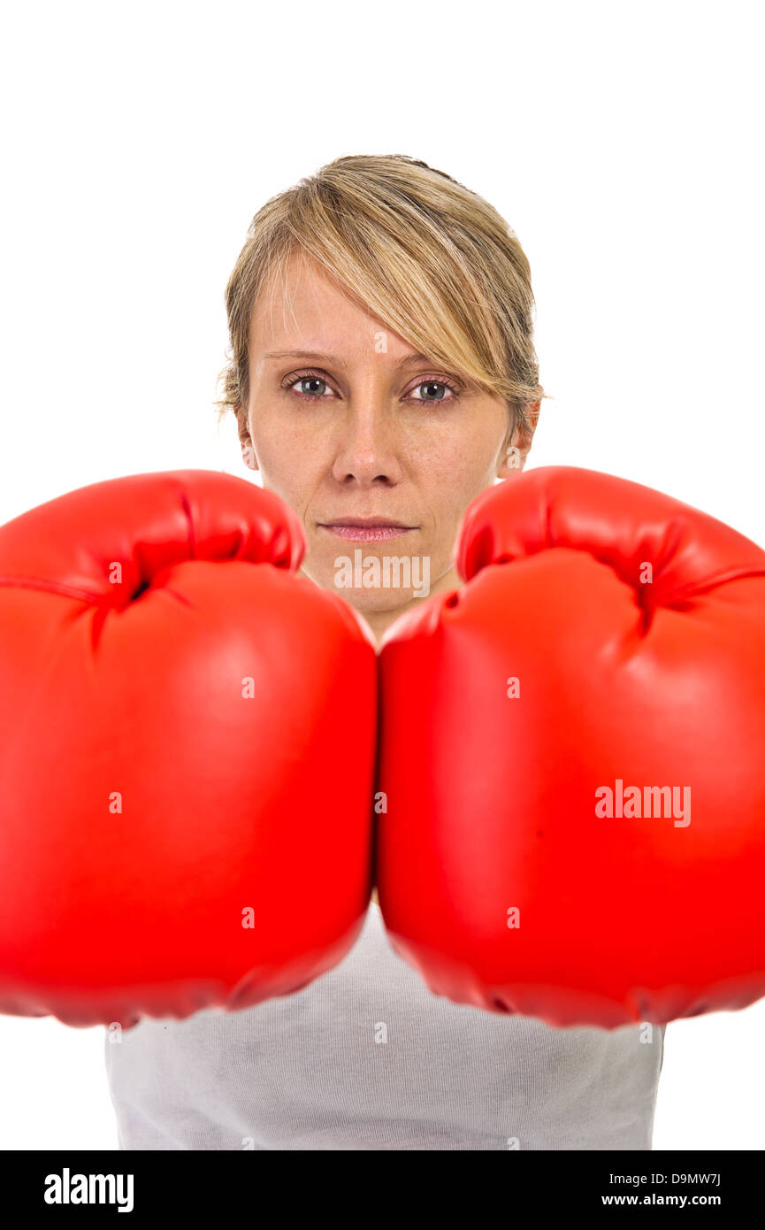 Box, boxing, woman (Model release Stock Photo - Alamy
