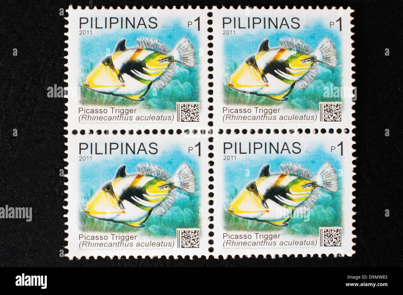 philippines postage stamps with marine theme in studio setting Stock ...