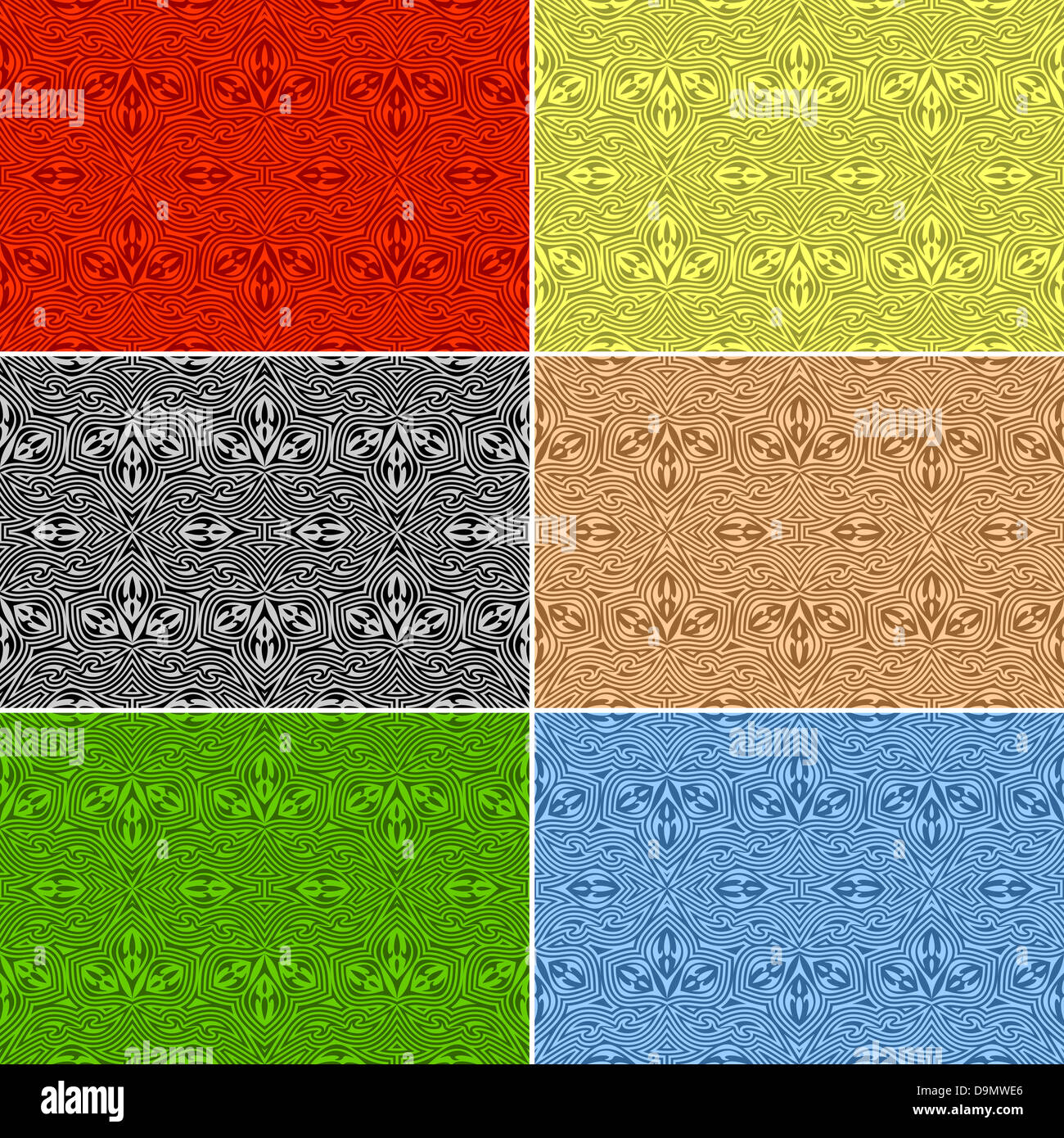 Seamless patterns. Set Stock Photo - Alamy