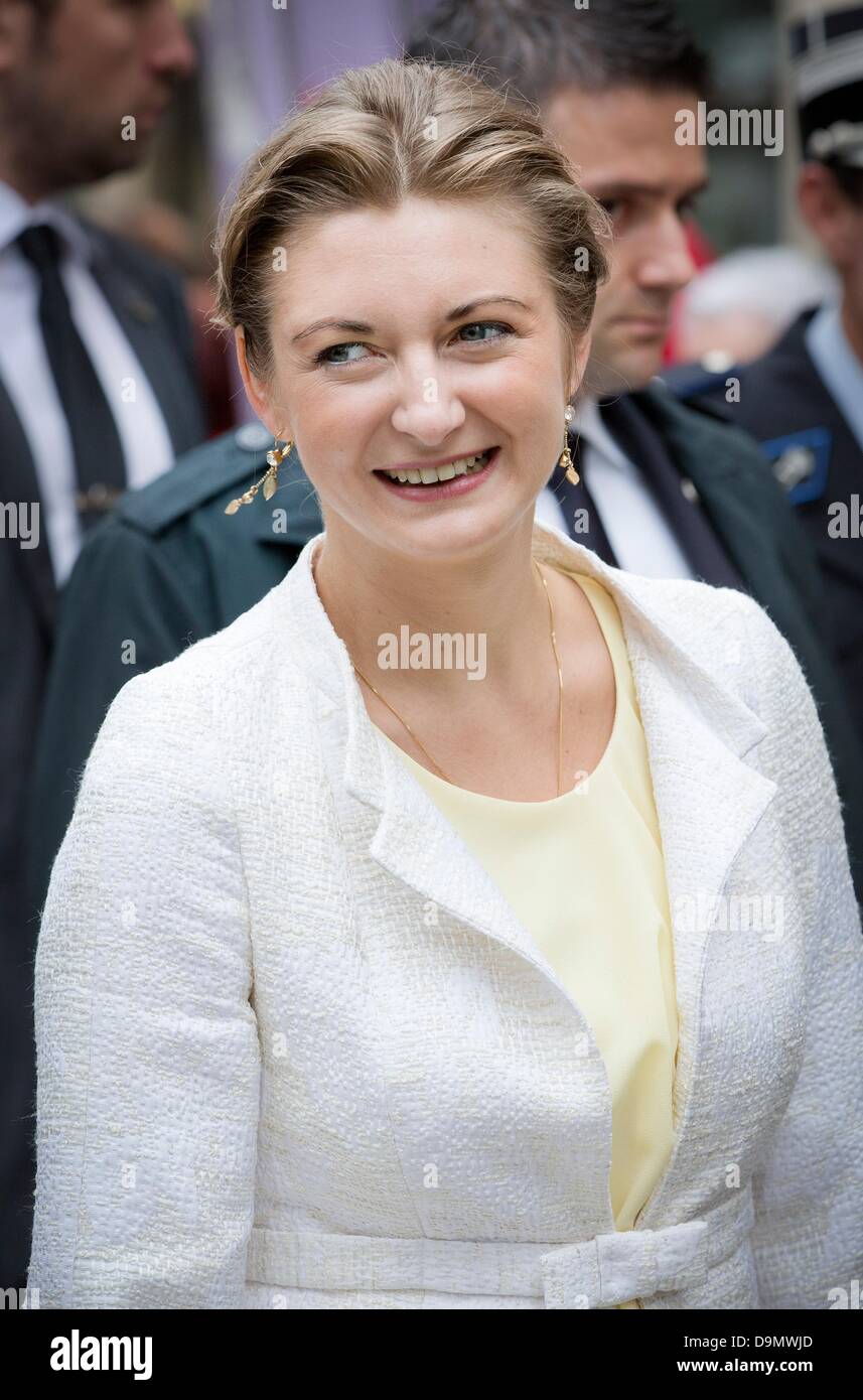Esch-sur-Alzette, Luxembourg. 22 June 2013. Hereditary Grand Duchess Stephanie visiting Esch-sur ...