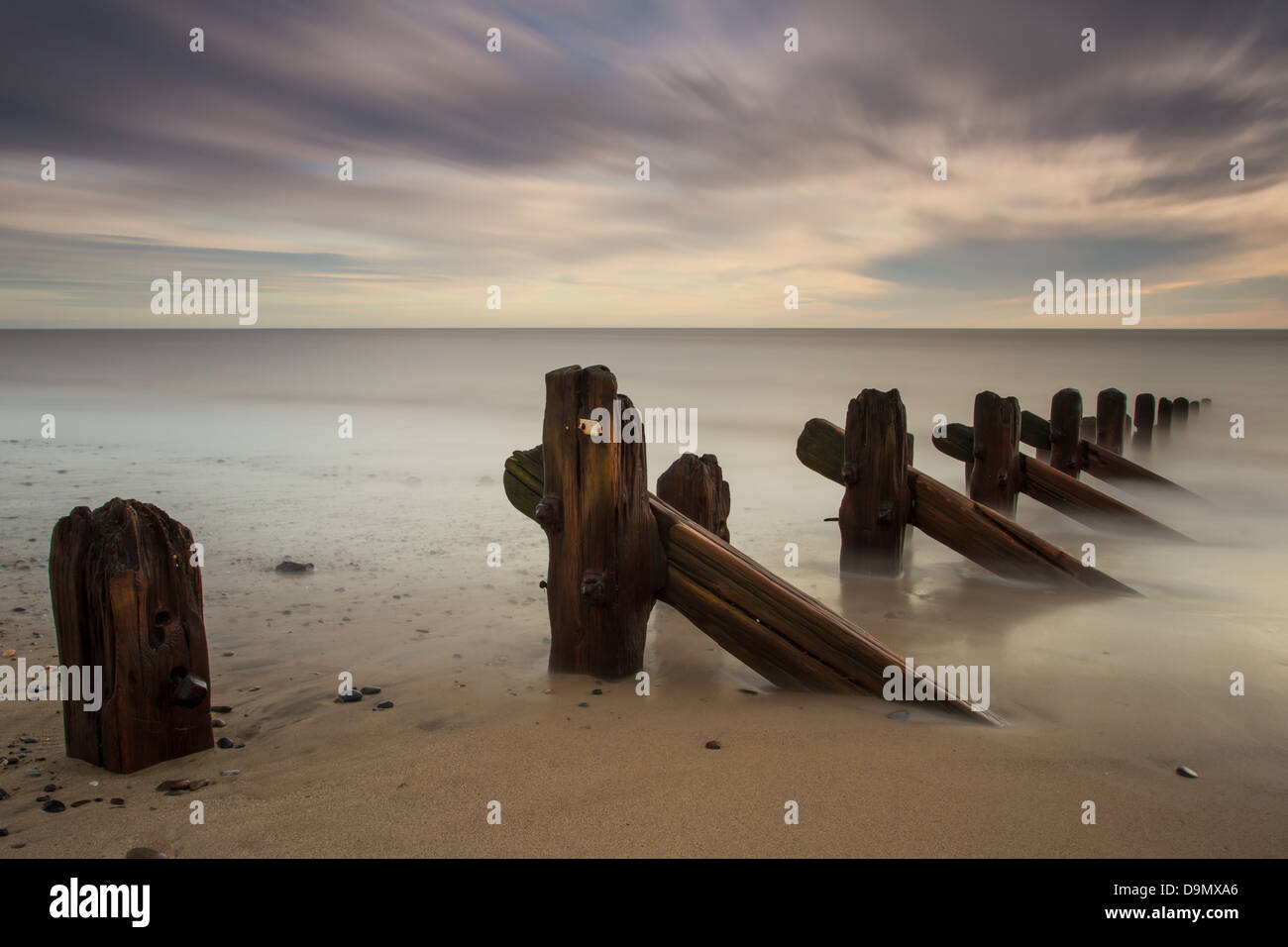 Spurn Point, groynes (East Yorkshire, UK Stock Photo - Alamy