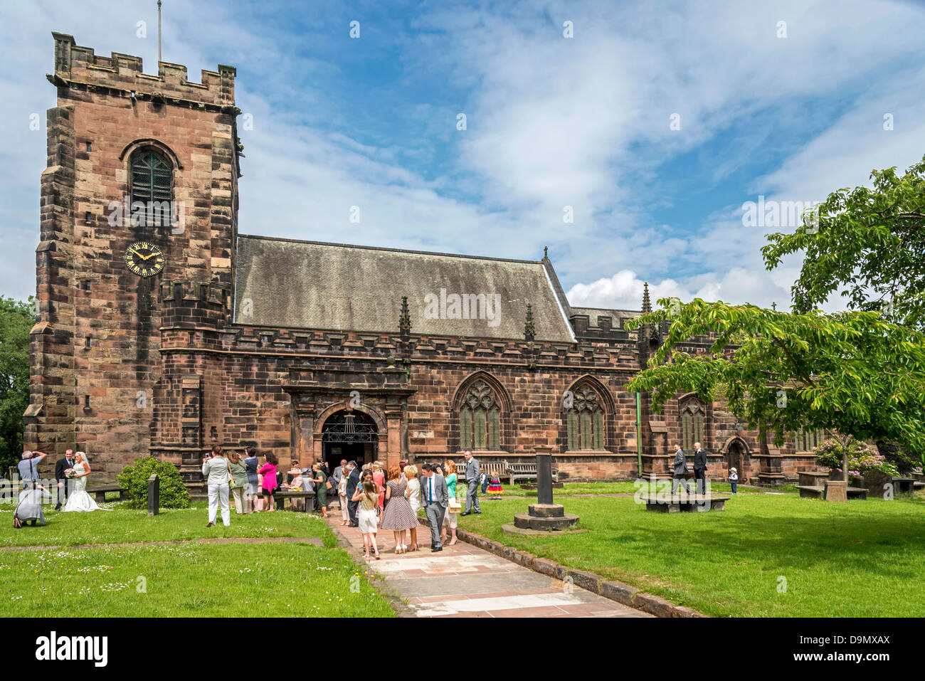 The church of St. Laurence in Overton a suburb of Frodsham Stock Photo ...