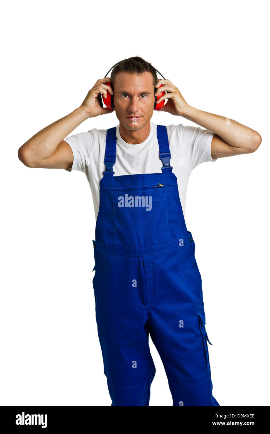 Model release worker ear protection hi-res stock photography and images ...
