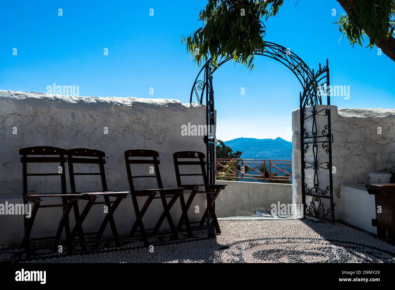 Greek chair hi-res stock photography and images - Alamy