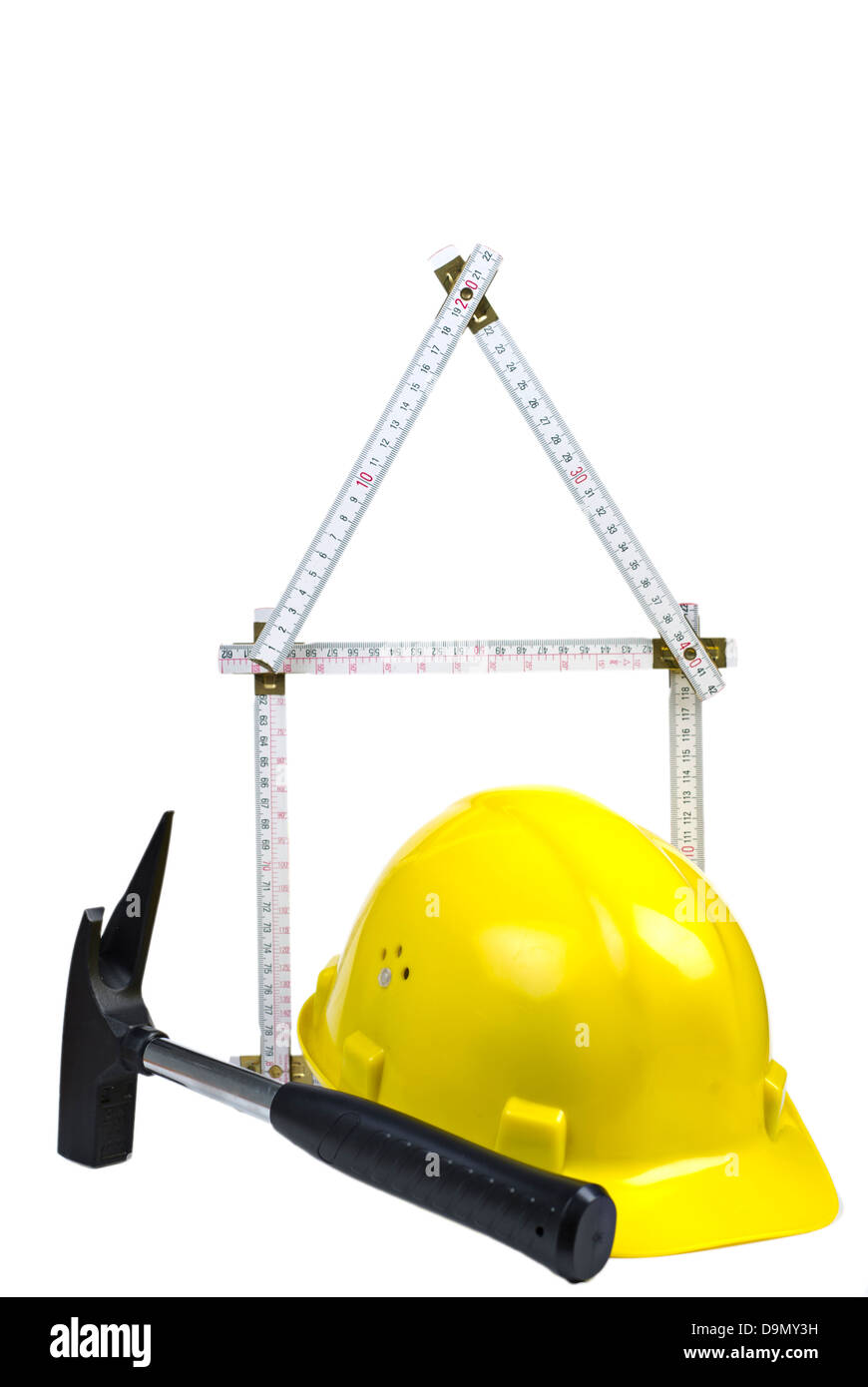 Symbolic picture building of a house Stock Photo - Alamy