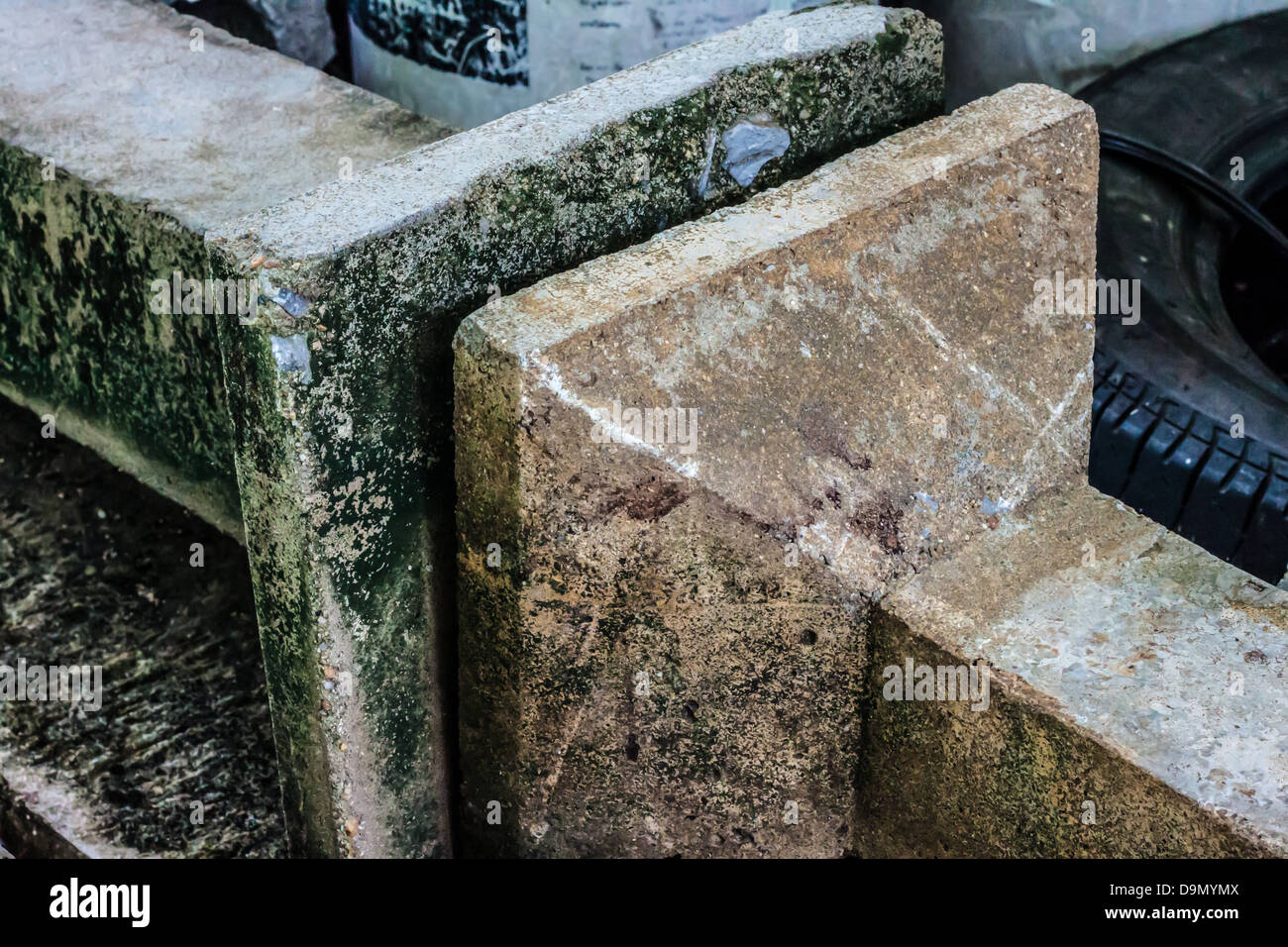 The block of cement Stock Photo - Alamy