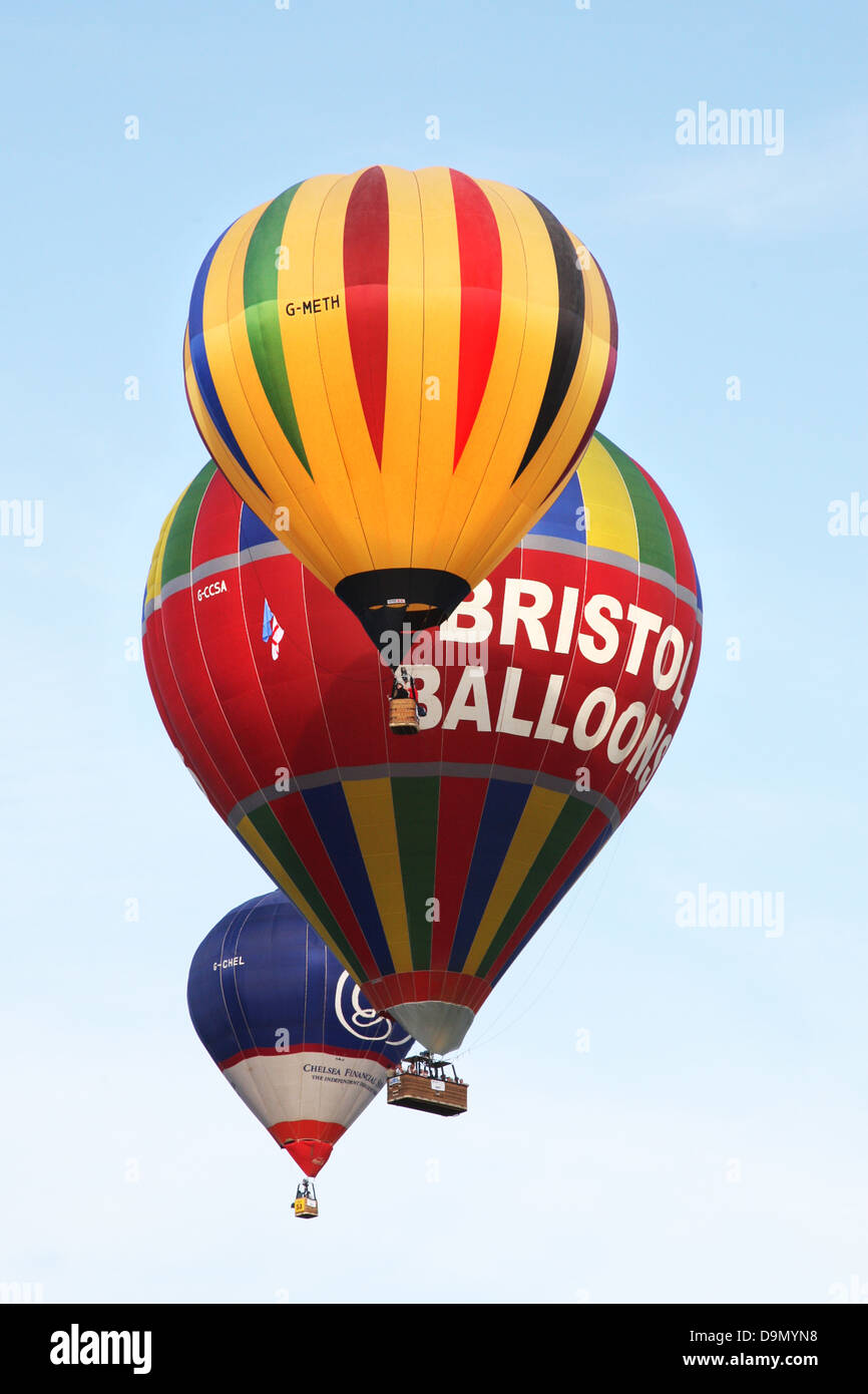 Hot air balloons in flight Stock Photo - Alamy