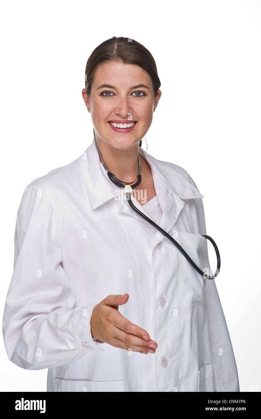 Doctor female patient model release hi-res stock photography and images ...