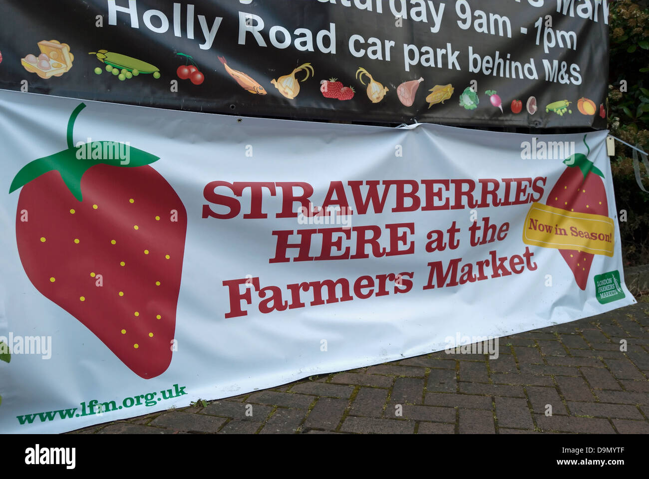 Farmers market sign hi-res stock photography and images - Alamy