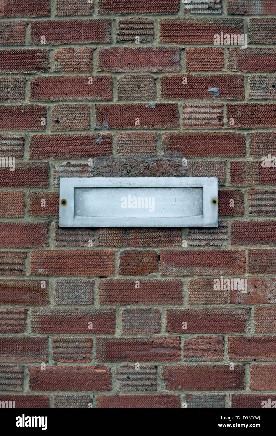 metal letter box set in a brick wall Stock Photo - Alamy