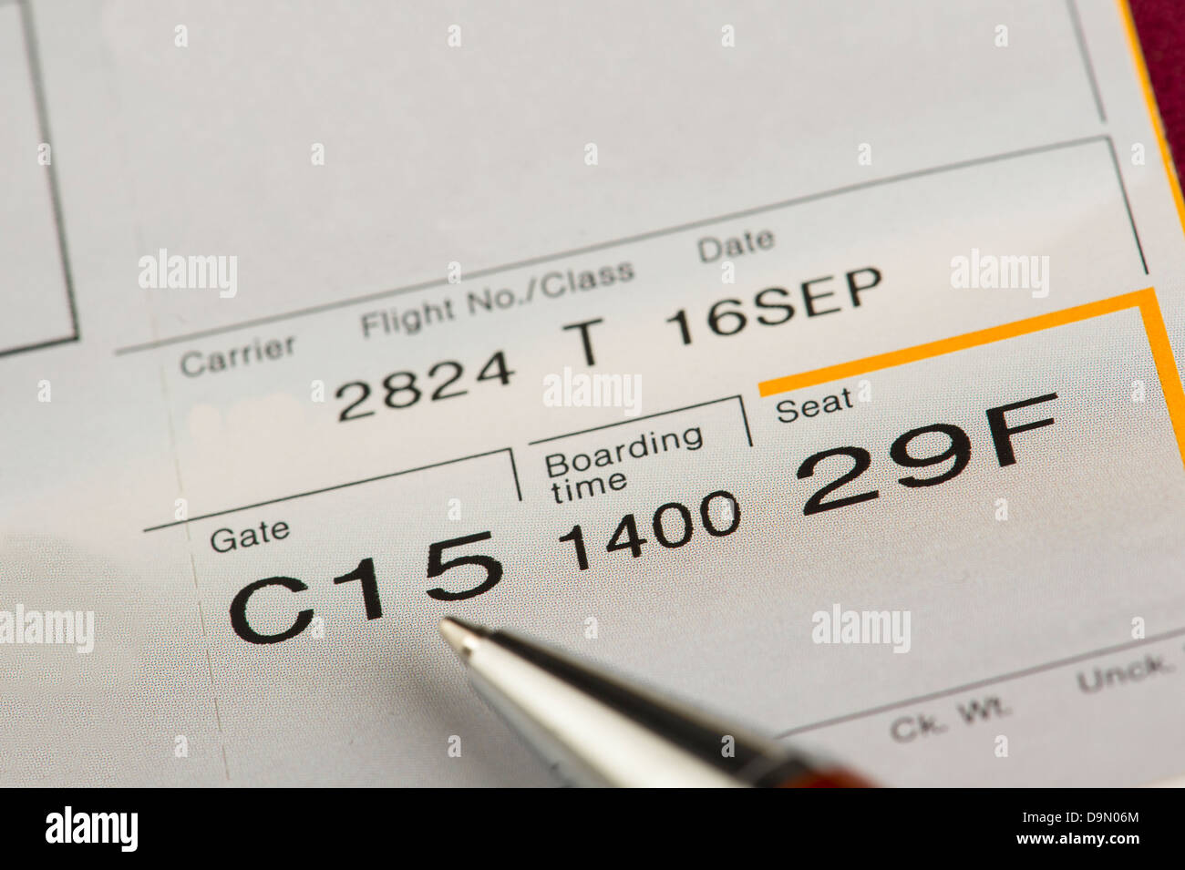 Boardingcard hi-res stock photography and images - Alamy