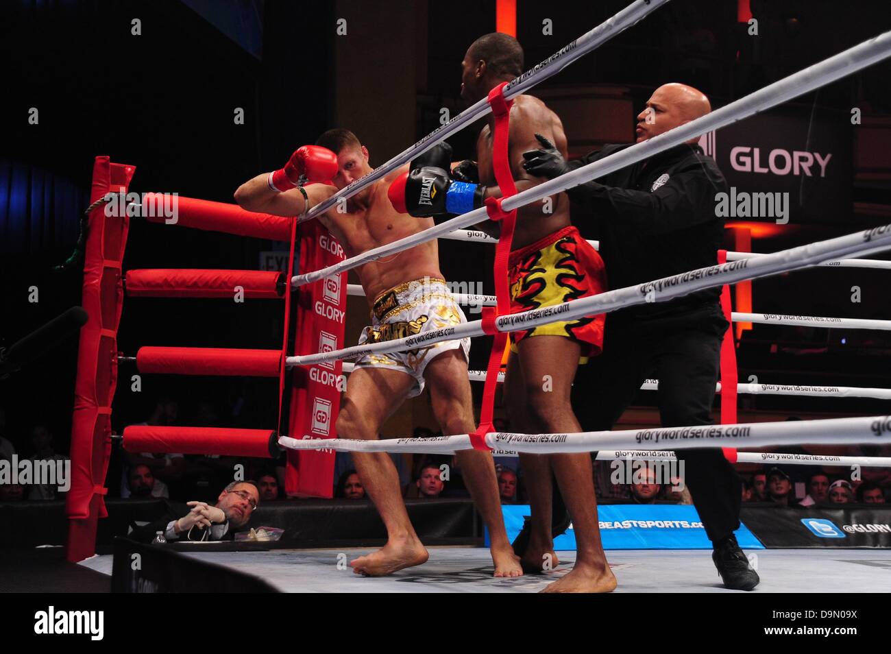New York, US. 22 June 2013. Mike Lemaire, Wayne Barrett in attendance for Glory 9 NYC Kickboxing ...