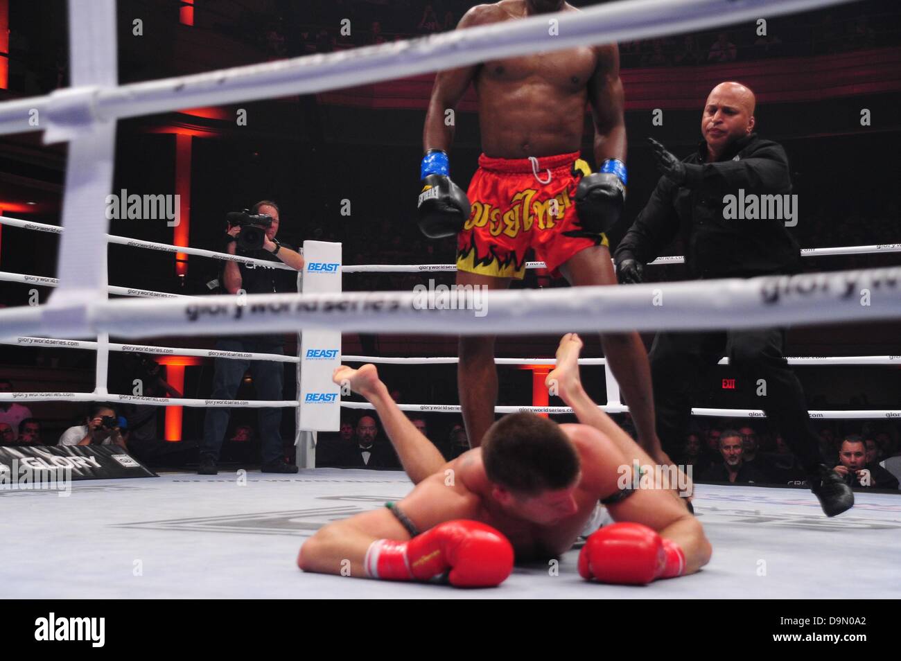 New York, US. 22 June 2013. Wayne Barrett, Mike Lemaire in attendance for Glory 9 NYC Kickboxing ...