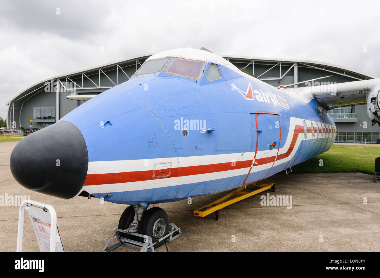 Handley Page HPR7 Dart Herald G-APWJ aircraft in airUK livery on the ...