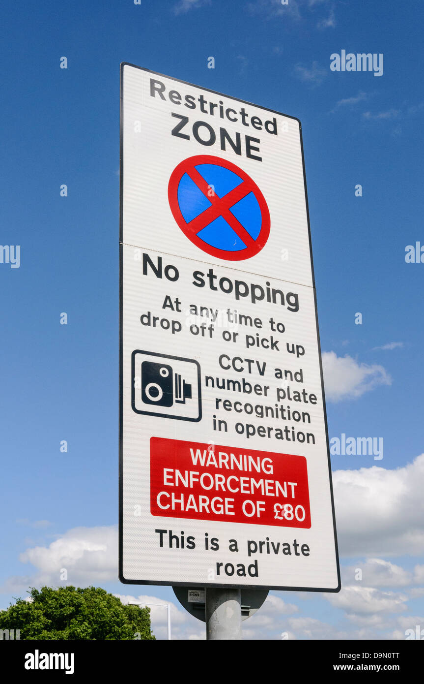 Number plate recognition sign hi-res stock photography and images - Alamy