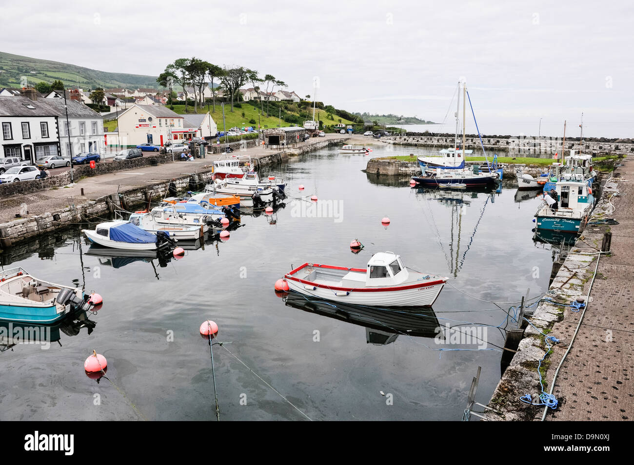 Carnlough harbour hi-res stock photography and images - Alamy