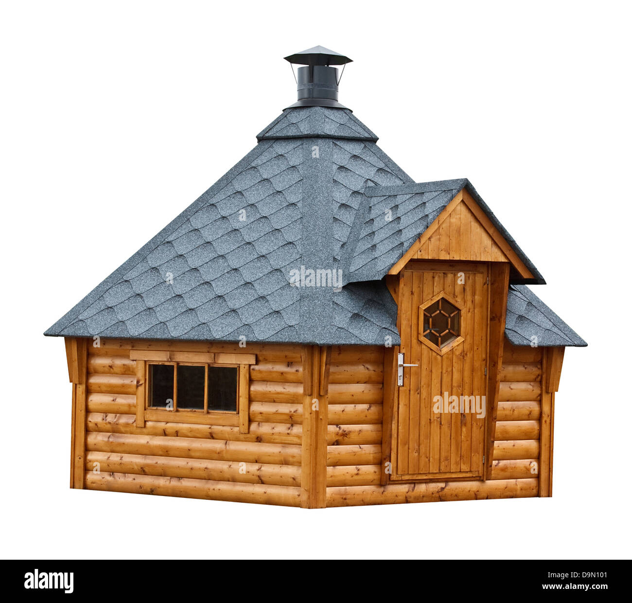 Outdoor wooden shed with chimney, popular in the netherlands for ...