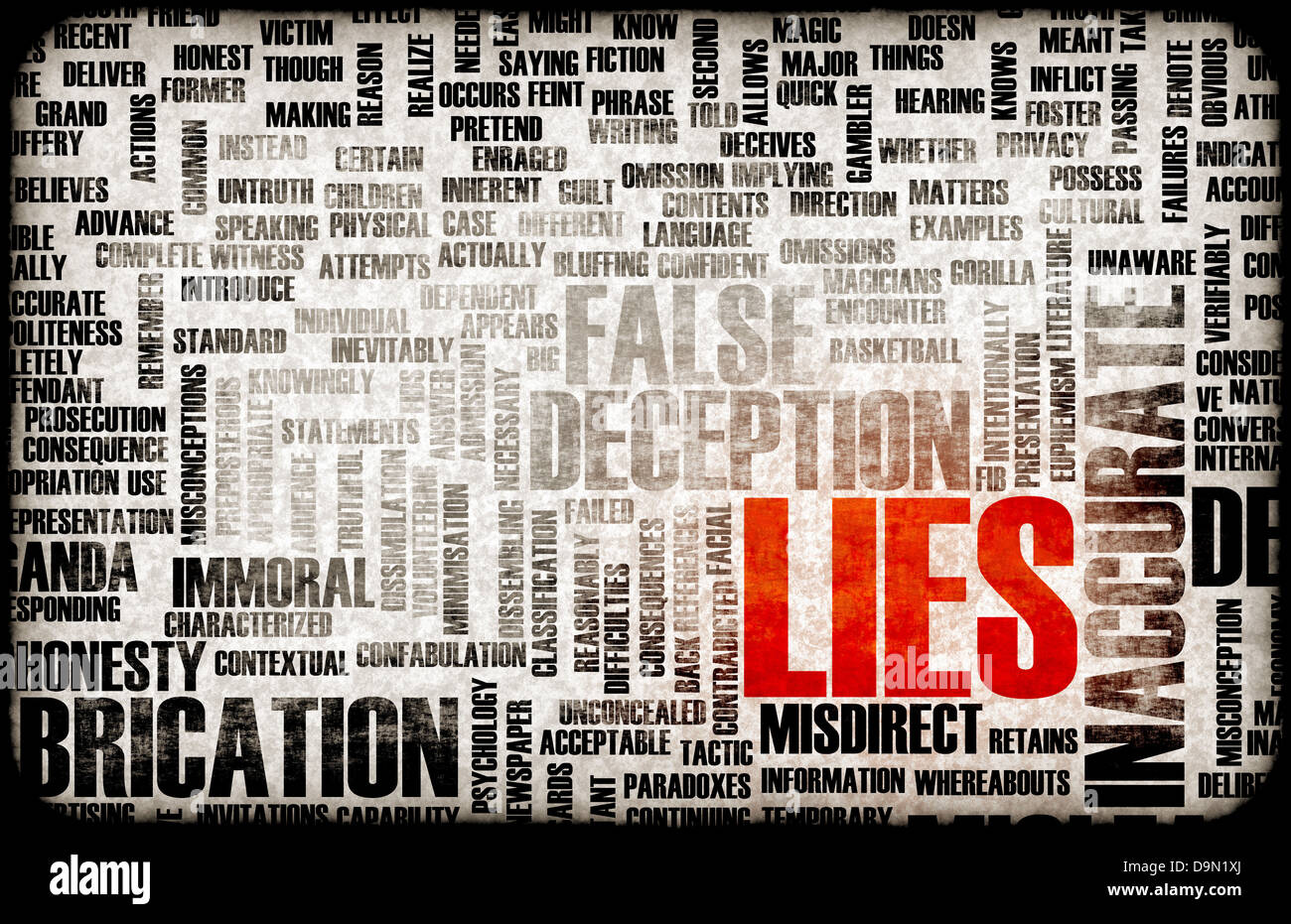 Lies and the Spreading of Fake Information Stock Photo - Alamy