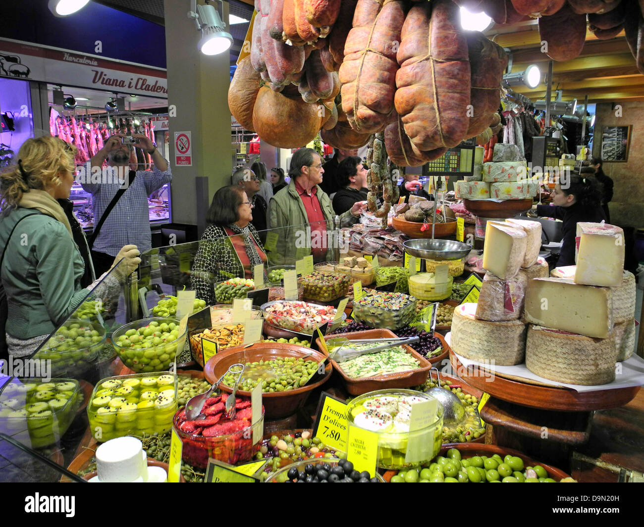 Spain, Majorca, Palma de Majorca, covered market, market Stock Photo ...