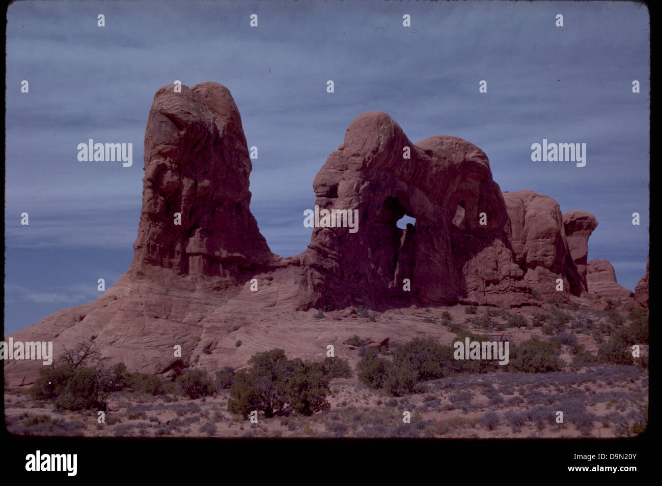 Arches National Park features numerous natural stone arches, including ...