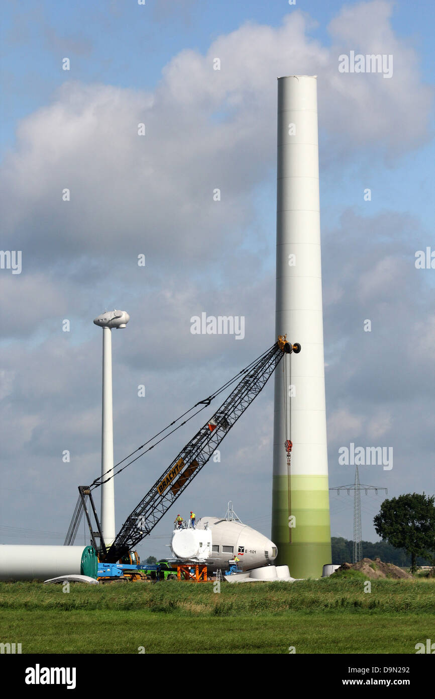 Energy, wind strength, arrangement, wind park, wind turbine, wind ...