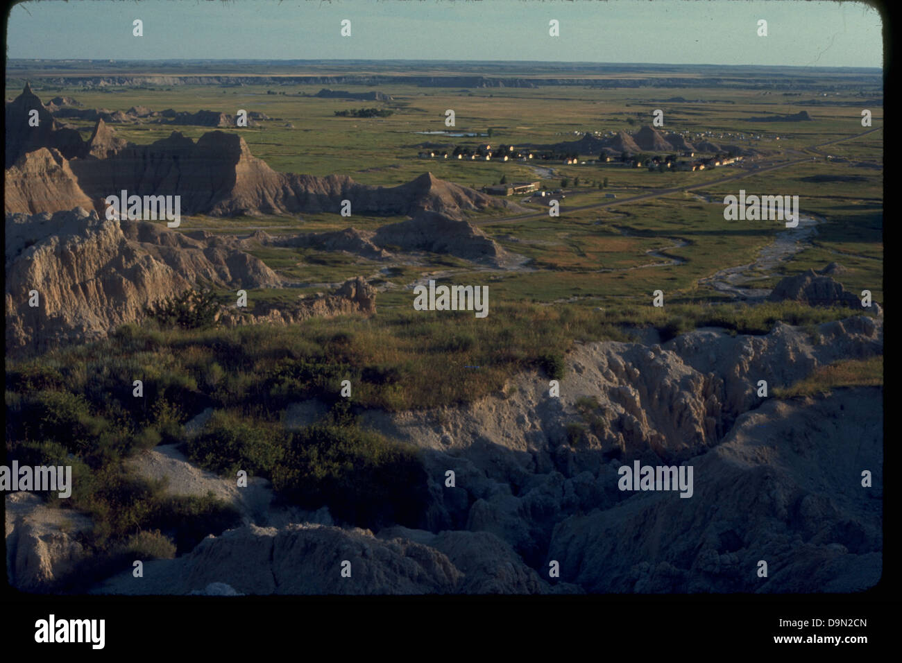 Badlands National Park, located in South Dakota, features dramatic ...
