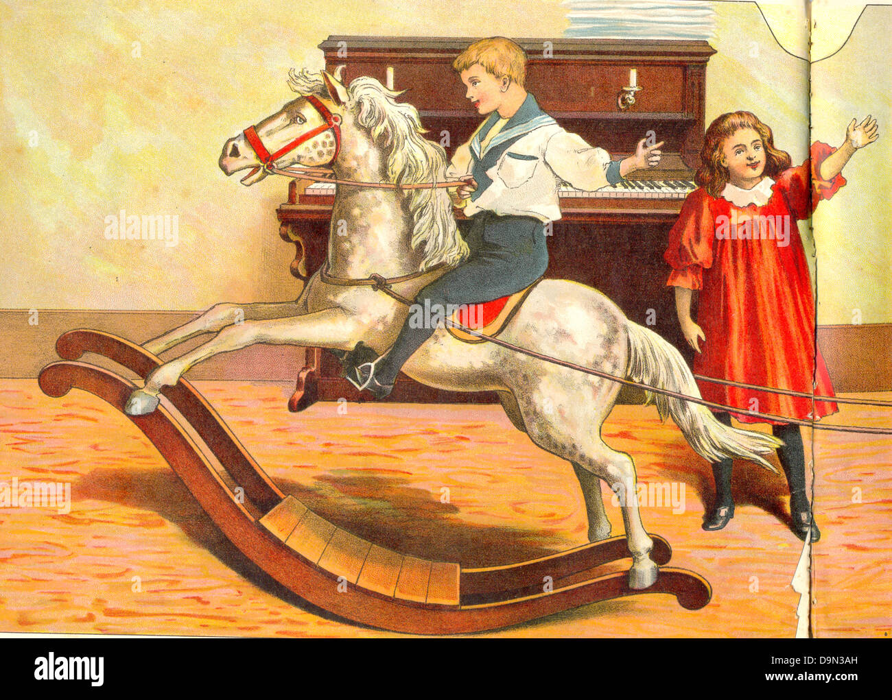 Victorian children playing hi-res stock photography and images - Alamy