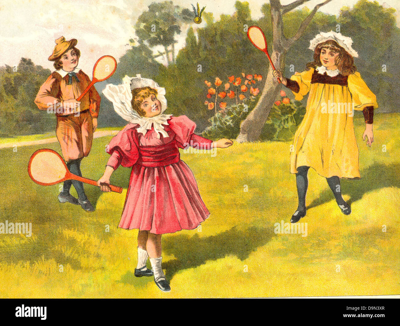 Victorian children playing hi-res stock photography and images - Alamy
