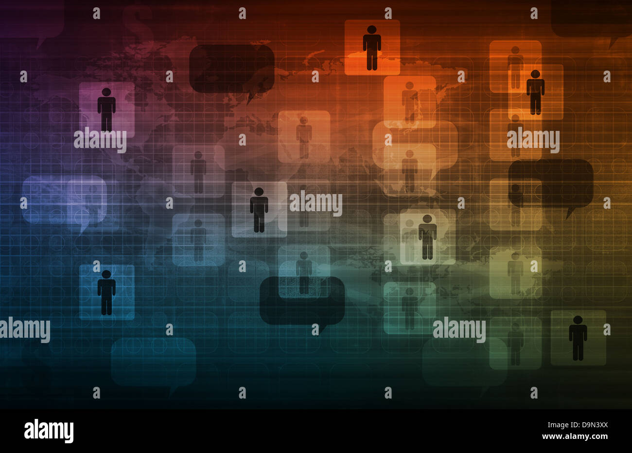 Data Network on a Corporate System as Art Stock Photo - Alamy