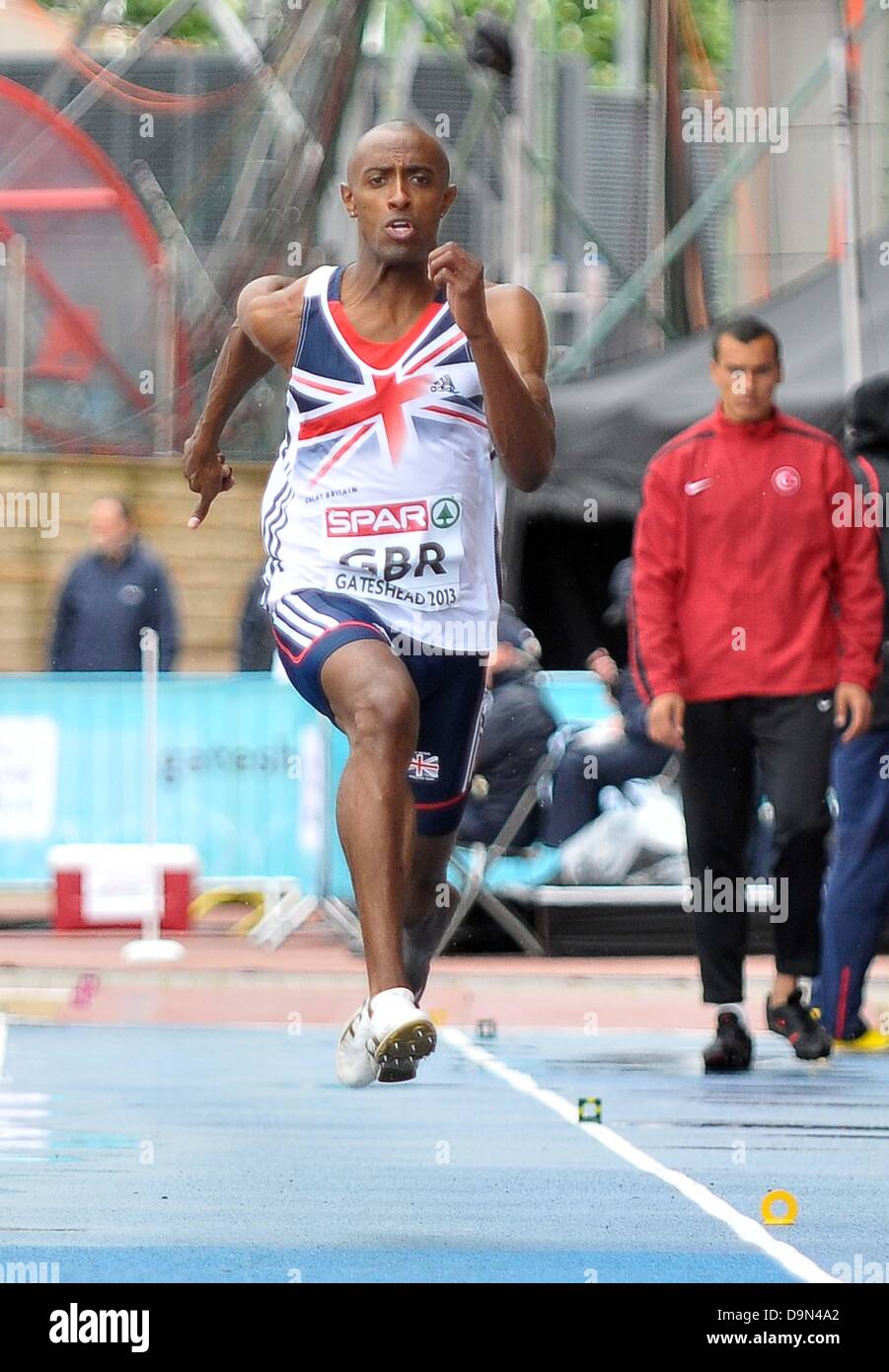 Gateshead, UK. 23 June 2013. Nathan Douglas (GBR). Mens Triple Jump ...