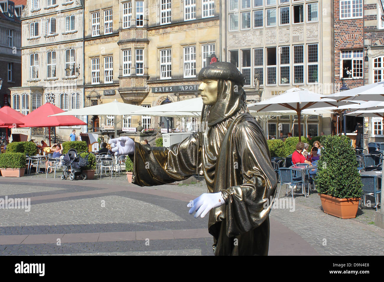 Germany, Bremen, city centre, city, Old Town, marketplace, street cafe ...
