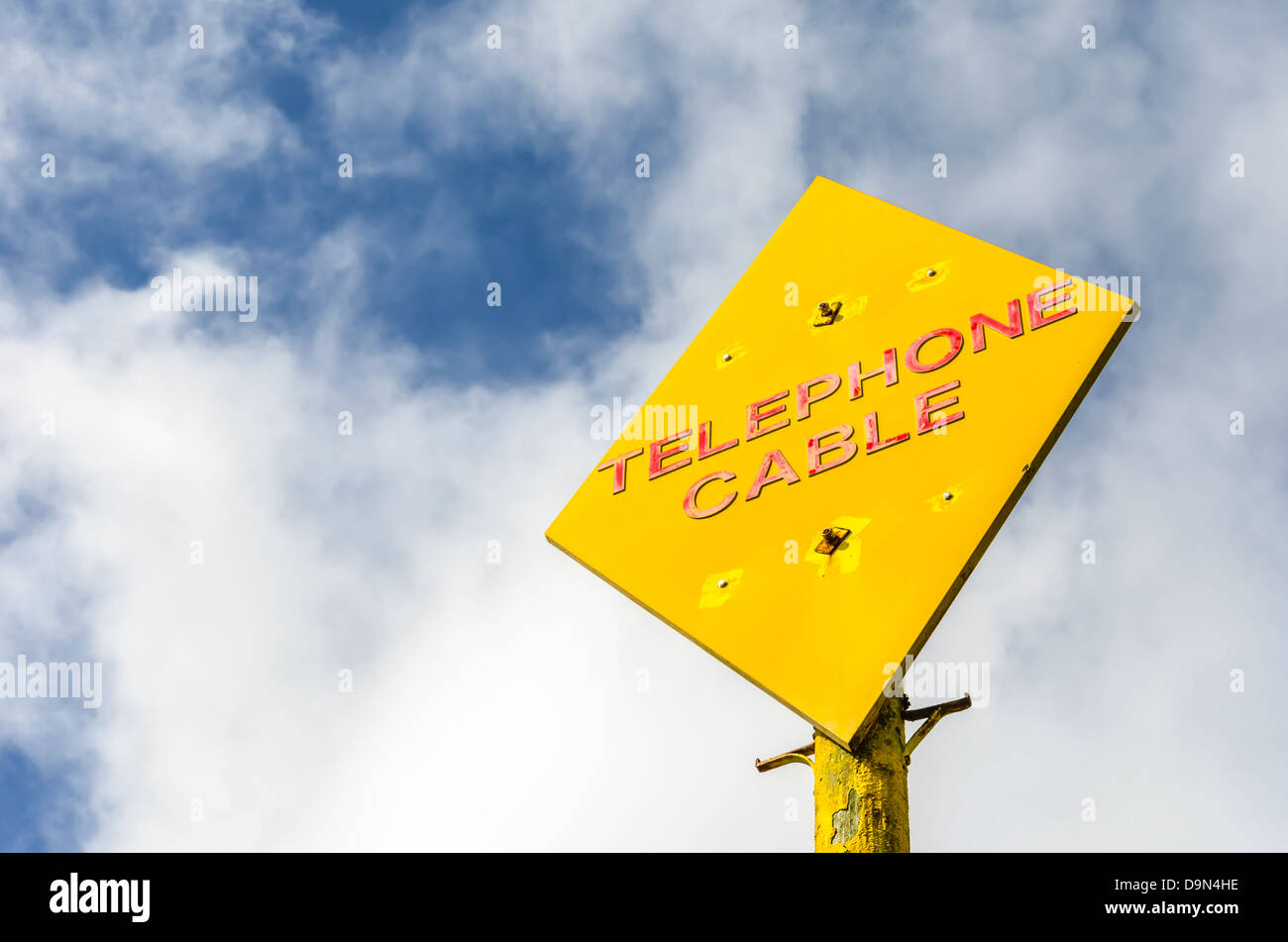 Cable telephone sign hi-res stock photography and images - Alamy