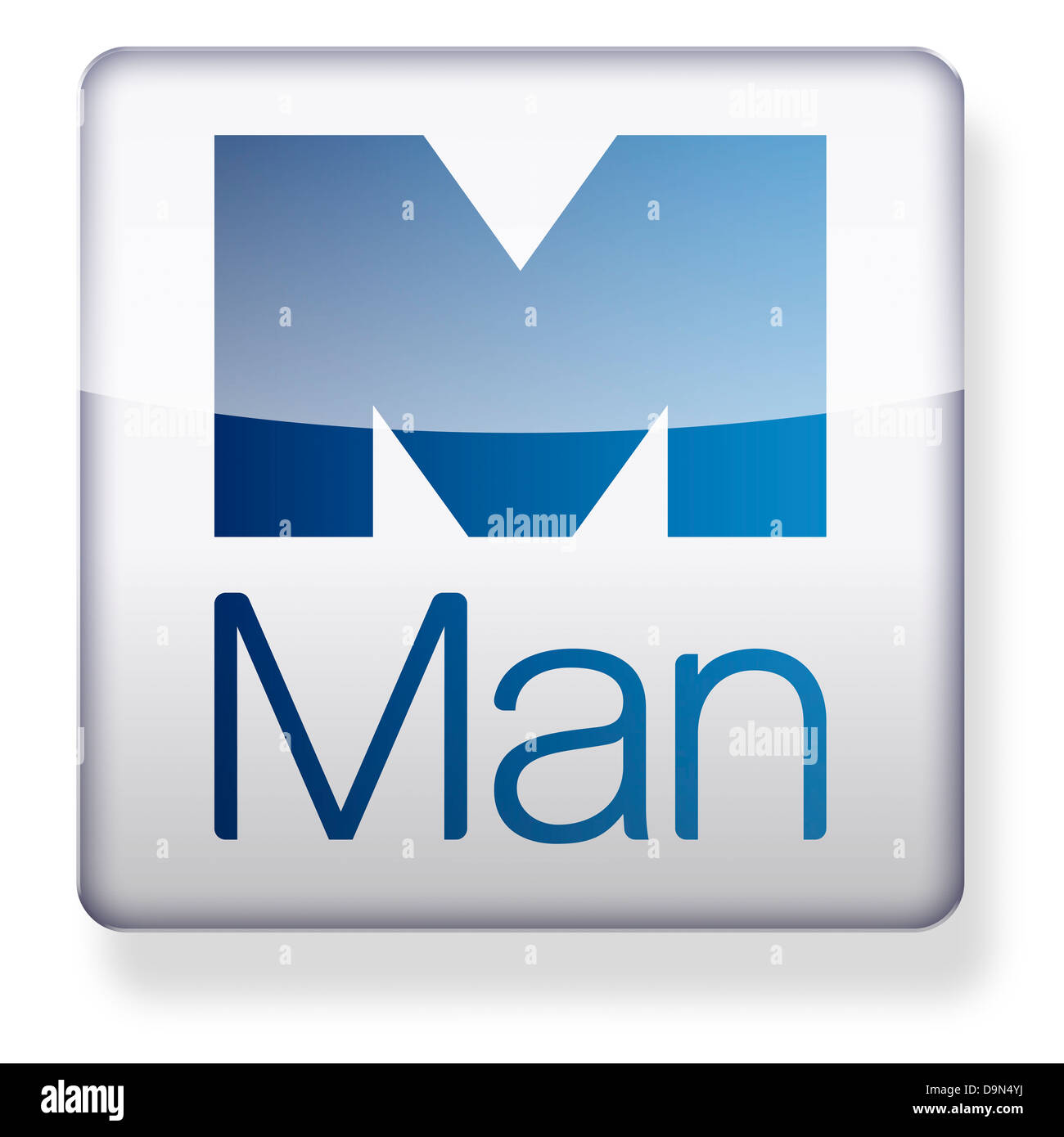 Man Group logo as an app icon. Clipping path included Stock Photo - Alamy