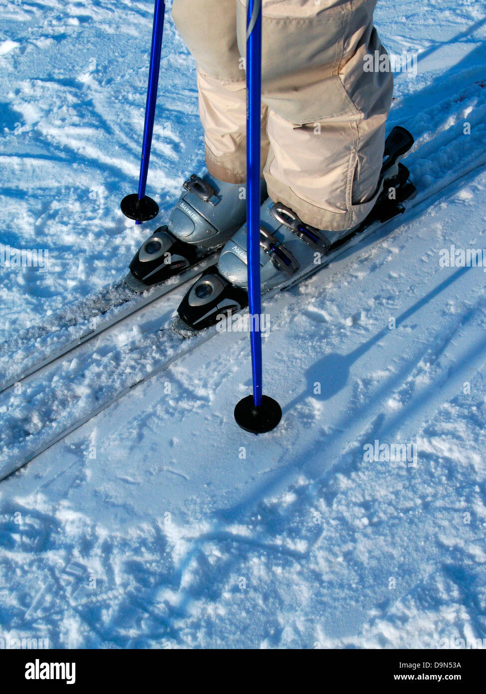 Skiers legs hi-res stock photography and images - Alamy