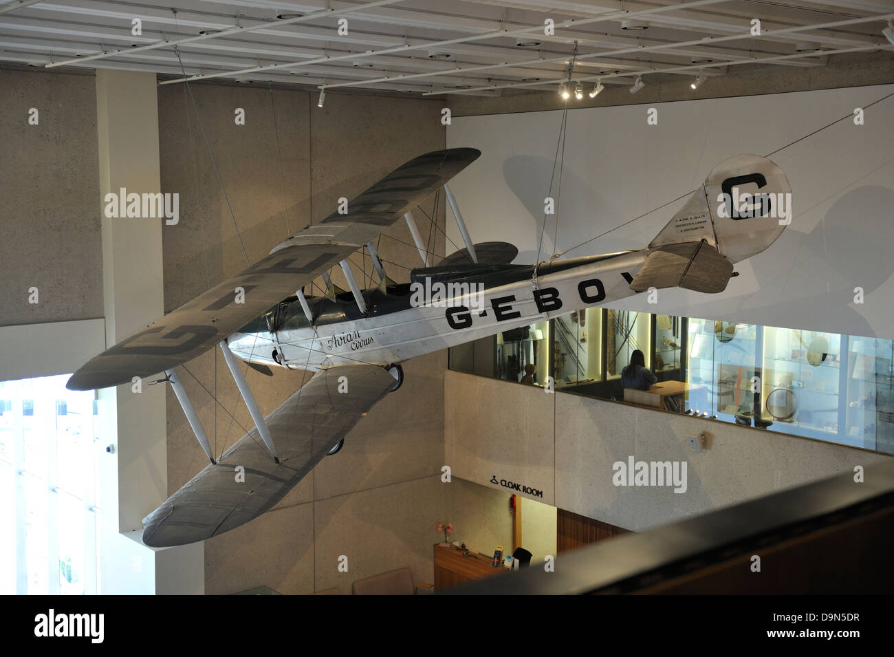 Bert Hinkler's Avro Avian biplane displayed at the Queensland Museum in ...