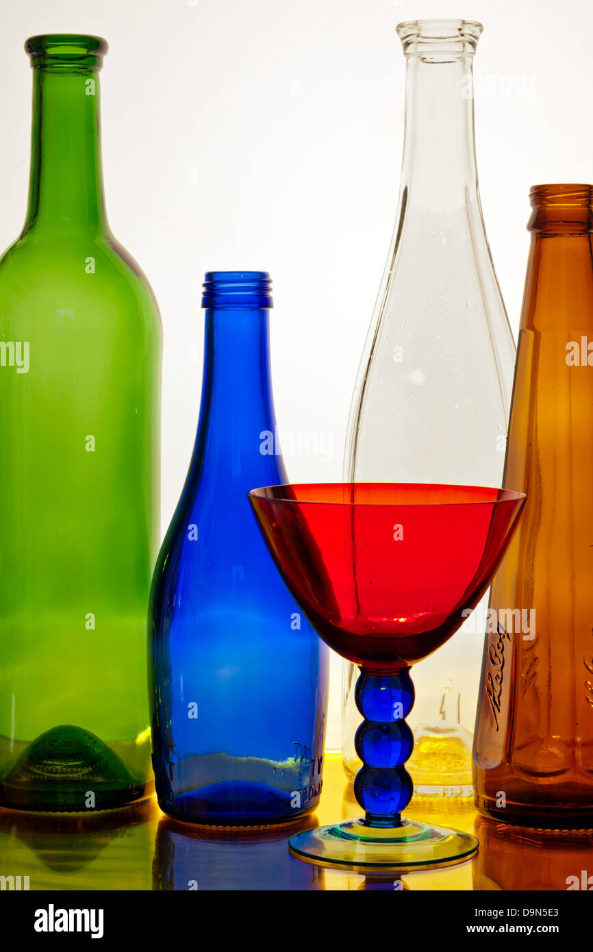 Different bottles coloured water hi-res stock photography and images ...