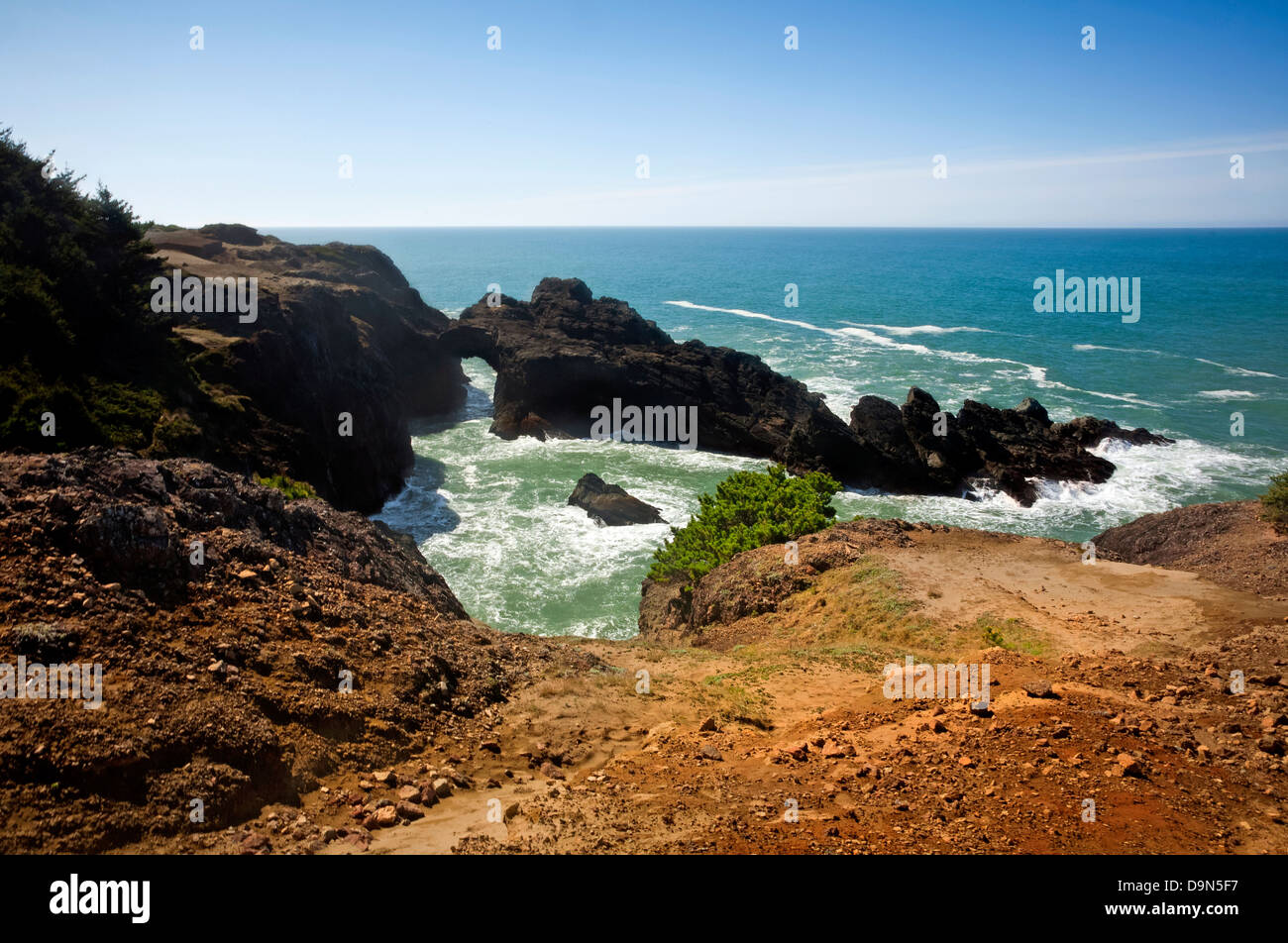 OREGON - Arched headland at the Indian Sands area of Samuel H. Boardman ...