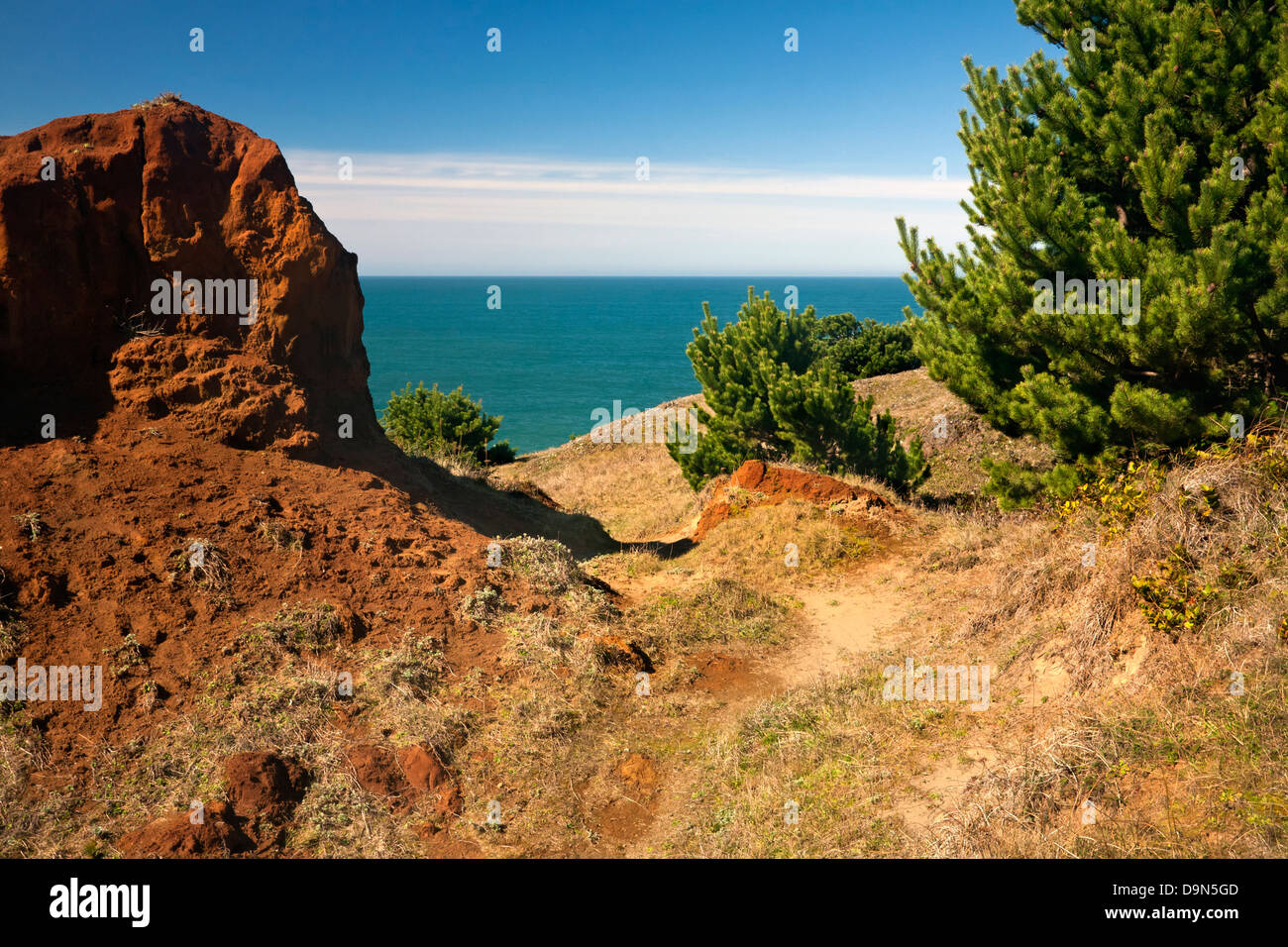OREGON - Weathered sandstone at Indian Sands overlooking the Pacific ...