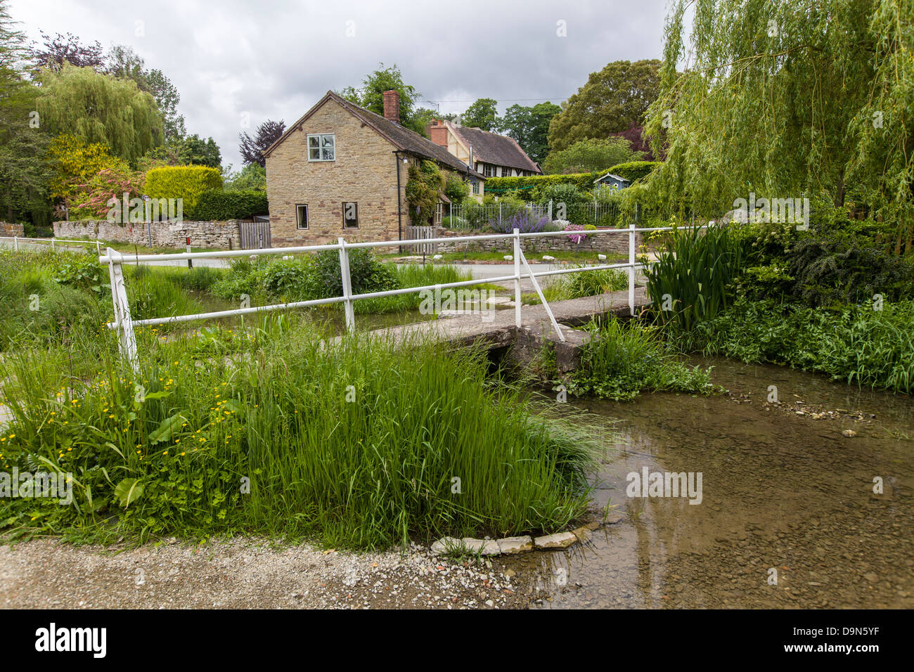 Village scene at Diddlebury in Shropsjire, UK Stock Photo - Alamy