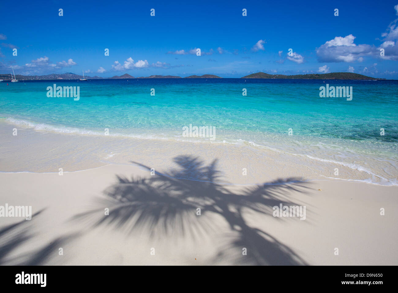 Solomon Beach in Virgin Islands National Park on the Caribbean Island ...