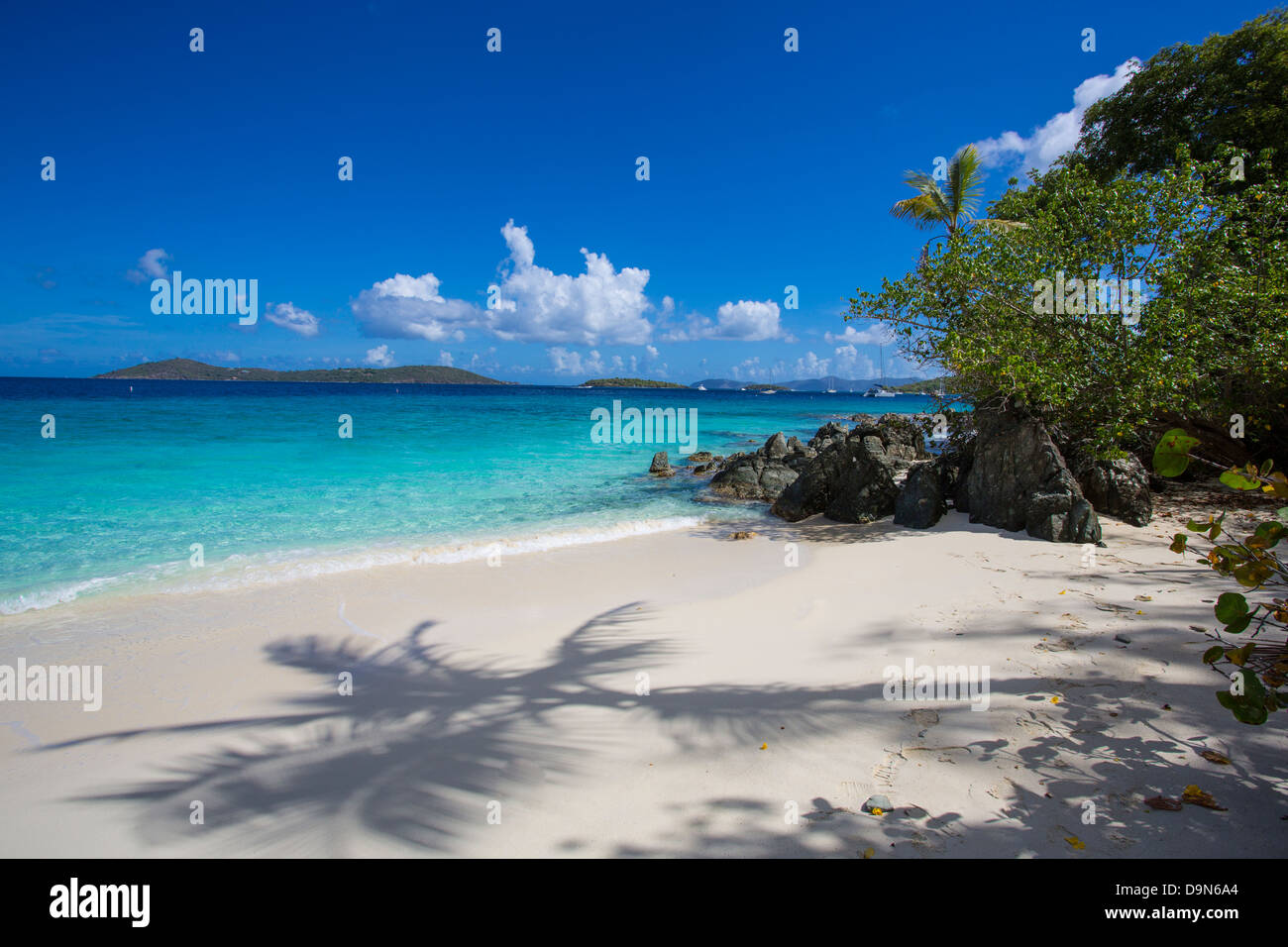 Solomon Beach in Virgin Islands National Park on the Caribbean Island ...