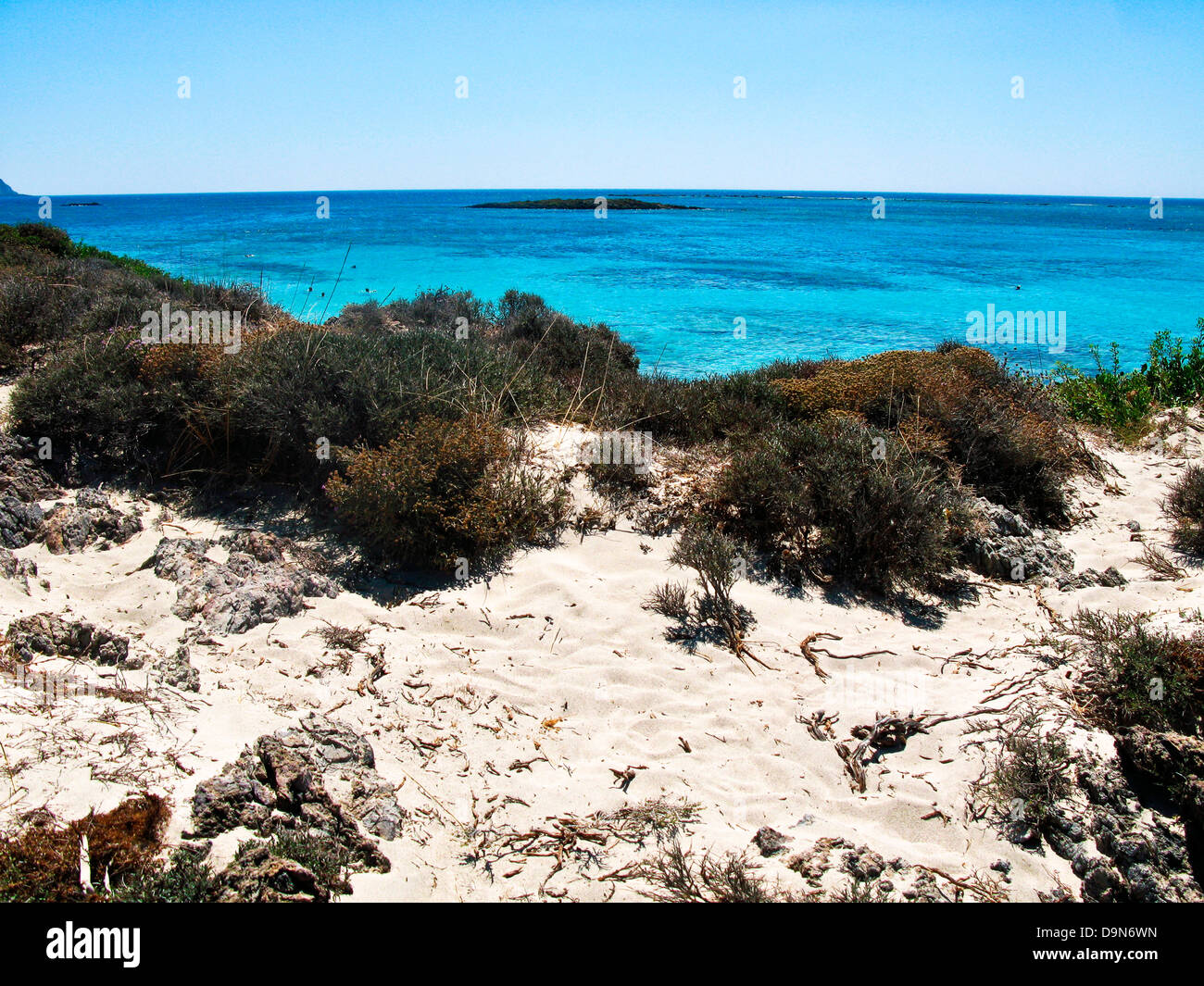 Crete greece elafonisi beach nobody hi-res stock photography and images ...