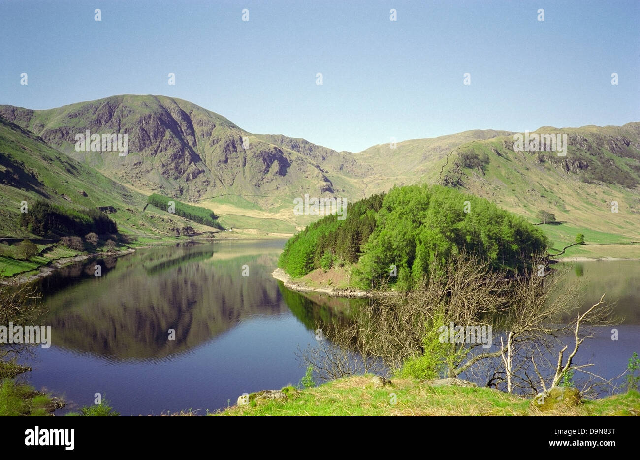 Haweswater Reservoir showing The Rigg and High Street Beyond, Lake ...