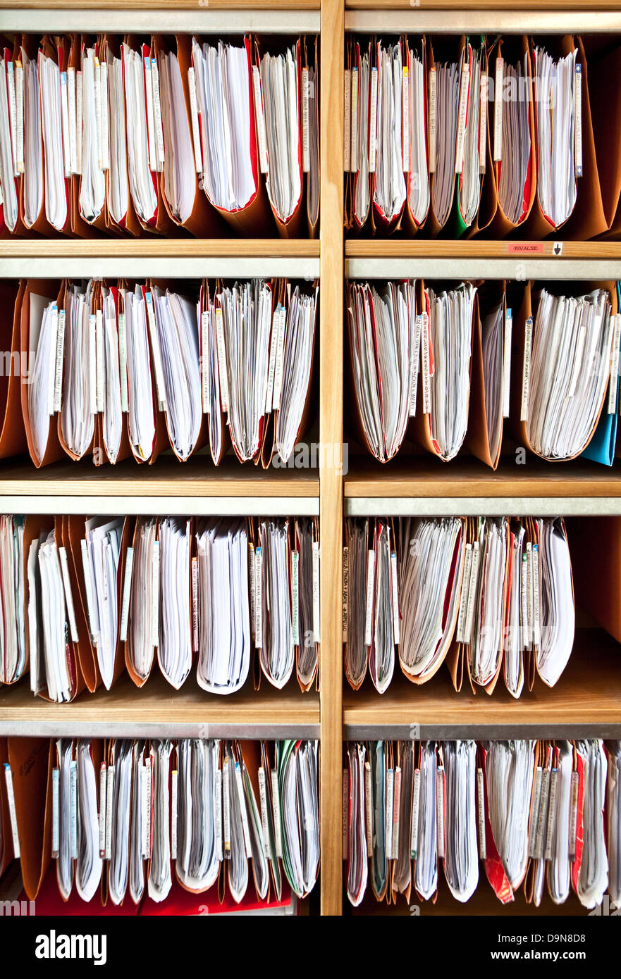 office documents in the archive Stock Photo - Alamy