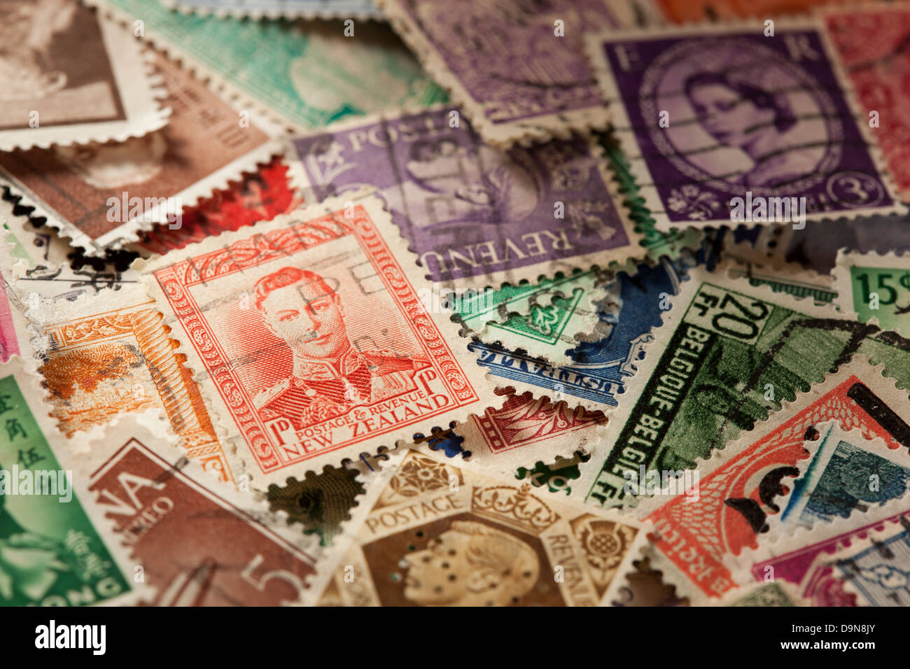 Used postage stamps hi-res stock photography and images - Alamy