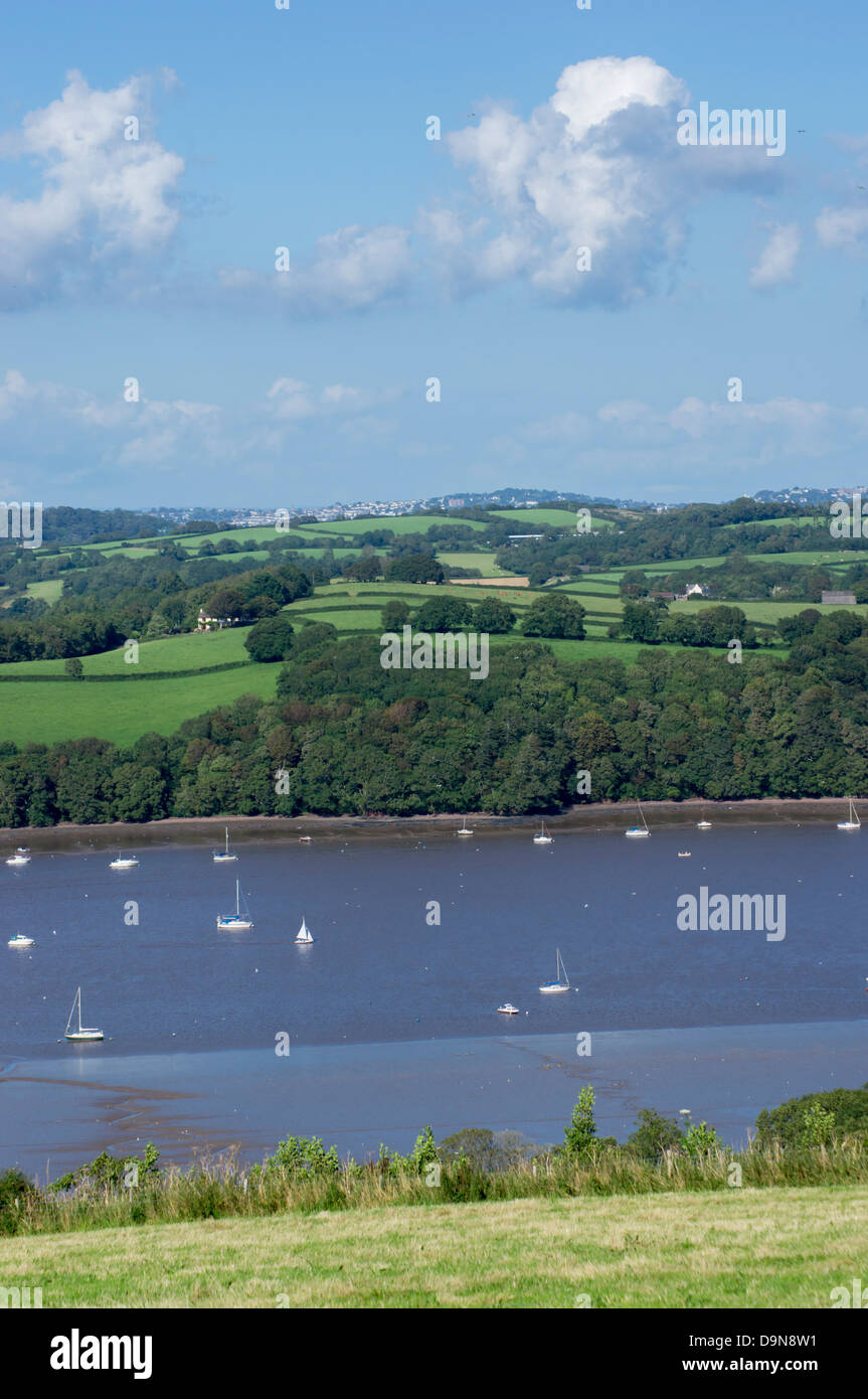 Uk devon river summer dittisham hi-res stock photography and images - Alamy