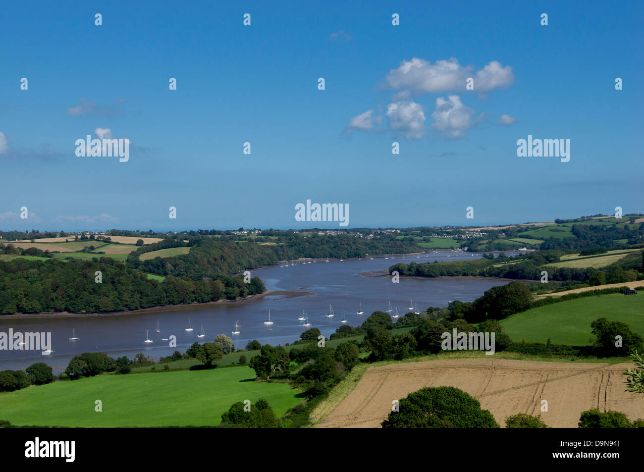 UK, England, Devon, Dittisham River Dart valley Stock Photo - Alamy