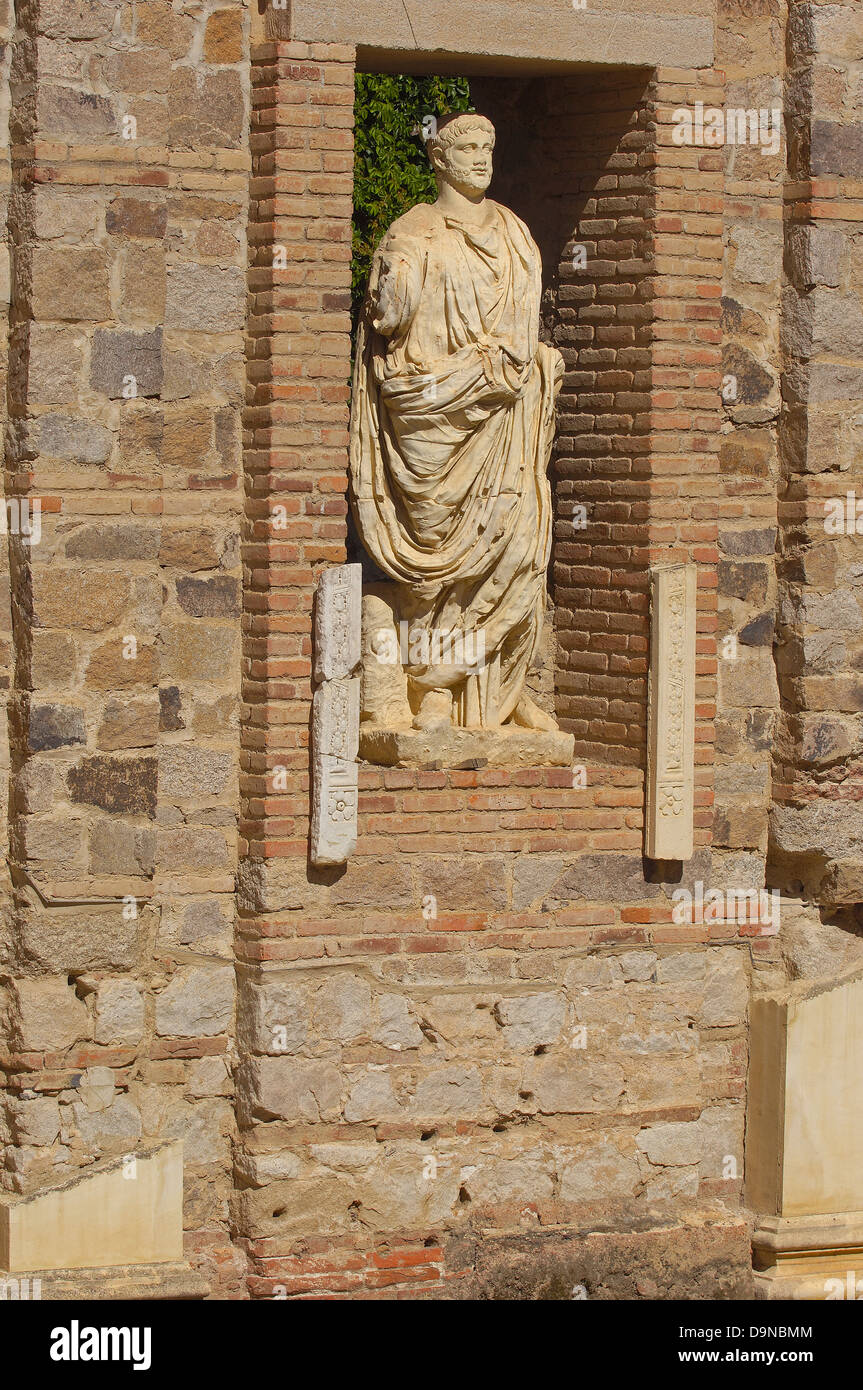 Merida, Porch Forum, Roman forum of Emerita Augusta, Badajoz province ...