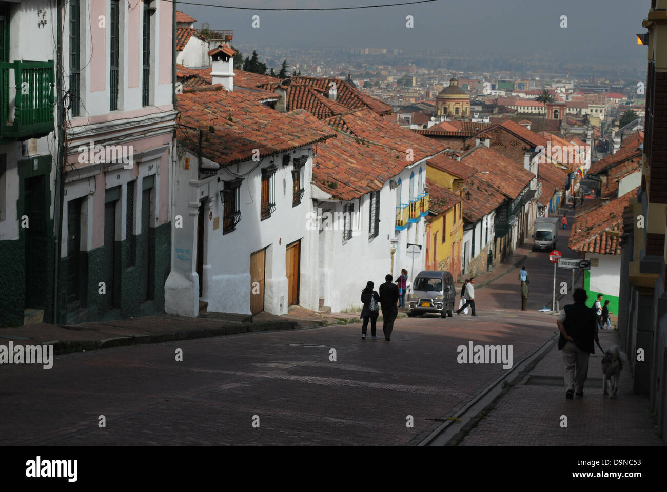La Candelaria, the old colonial district of Bogota, Colombia Stock ...